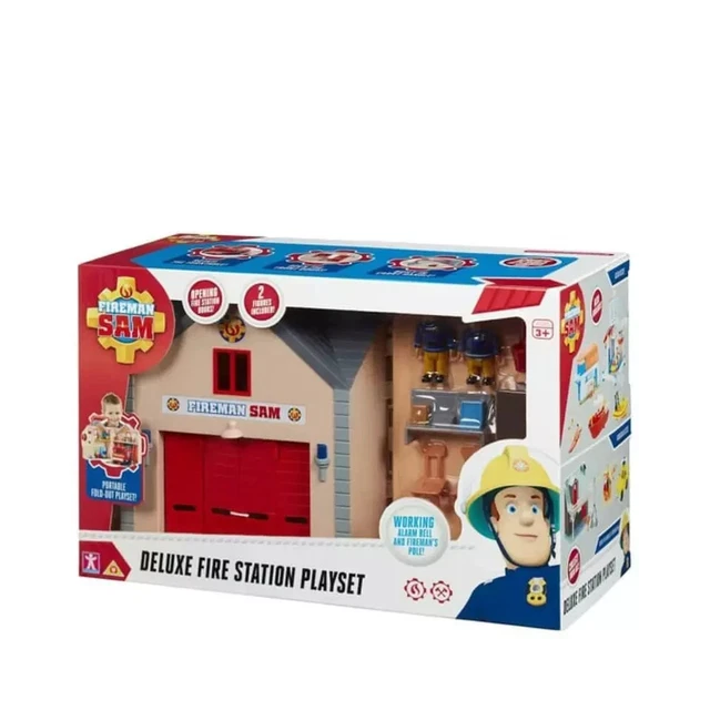 FIREMAN SAM DELUXE Fire Station Playset Brand New £42.99 - PicClick UK