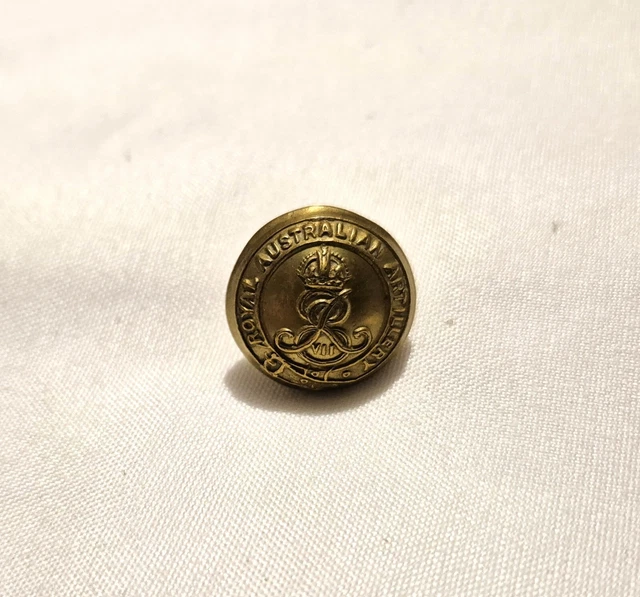 EDWARDIAN EDWARD VII Royal Australian Artillery 18mm Button £9.99 ...