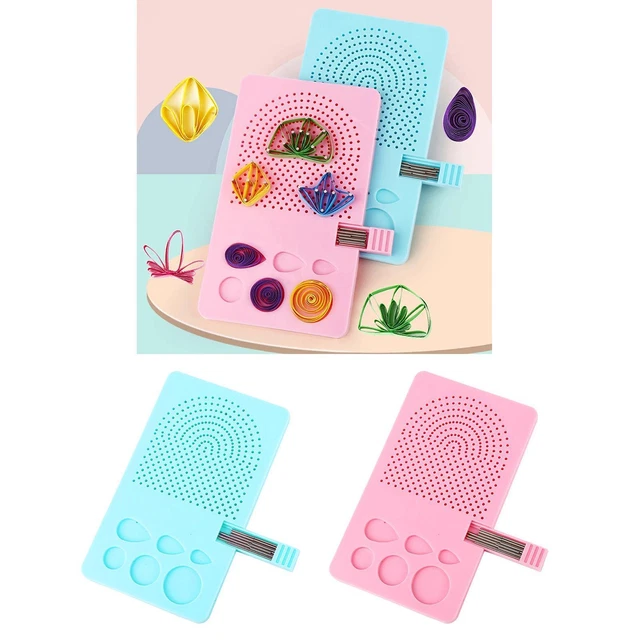 PAPER QUILLING BOARD Pins Papercraft Grid Guide Molds Roll Crafting ...