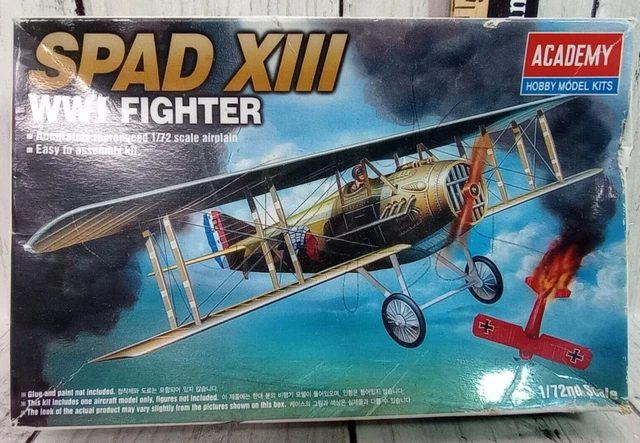 ACADEMY SPAD XIII. Erster Weltkrieg Kampfflugzeug Modellbausatz Maßstab ...