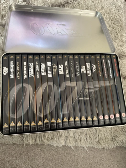 JAMES BOND DVD Collection, 20 disc set in tin £31.92 - PicClick UK