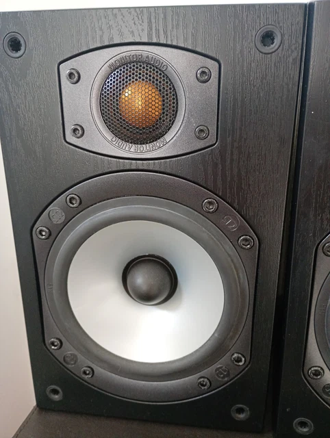 MONITOR AUDIO BRONZE B1 Bookshelf Speakers in black £90.00 - PicClick UK