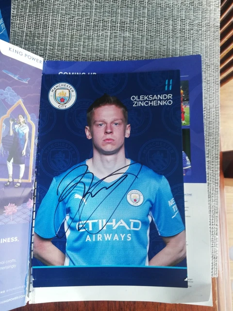SIGNED OLEKSANDR ZINCHENKO Street Sign - Manchester City Autograph £19. ...
