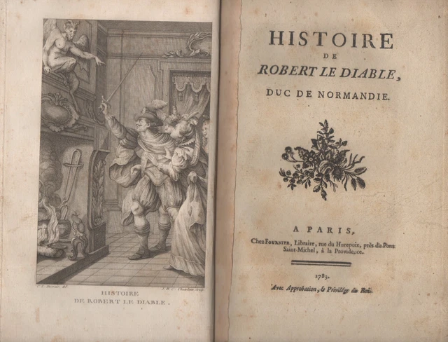 HISTOIRE DE ROBERT le Diable,Duc de Normandie.1783.Bibliothèque Bleue ...