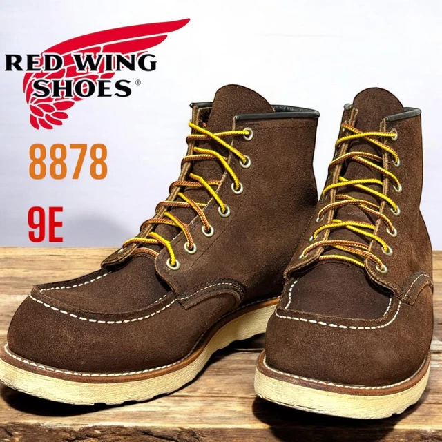 RED WING MEN'S US9 E Moc Boots 8878 Brown Java Mulesliner Roughout ...