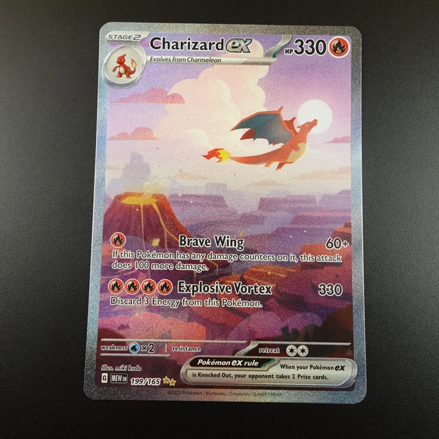 CHARIZARD EX 199/165 Special Illustration Rare 151 Holo Pokemon Card ...