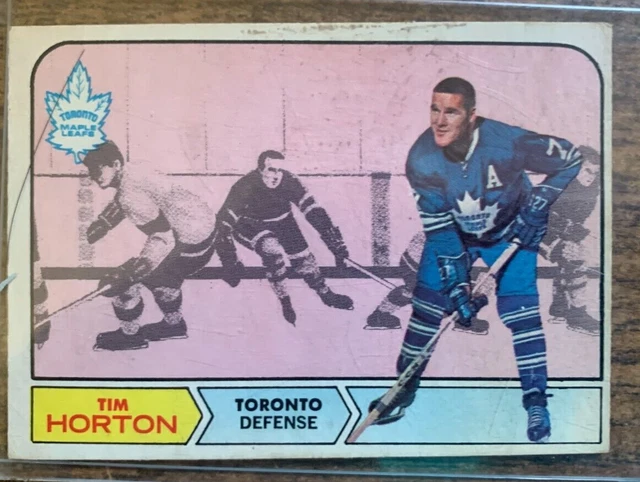 1968-69 O-PEE-CHEE HOCKEY Card #123 Tim Horton Toronto Maple Leafs EUR ...