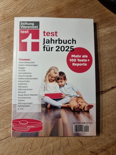 STIFTUNG WARENTEST TEST Jahrbuch für 2025 , mehr als 100 Tests und ...