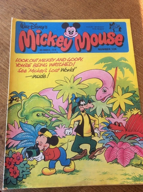 WALT DISNEYS MICKEY Mouse 4 March 1978 Disney Comic Disneyana Mickeys ...