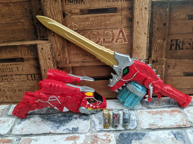 POWER RANGERS DINO Charge Super Drive Sabre and T Rex Red Morpher ...