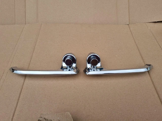 NOS FORD LOTUS Cortina Mk2 1600E Gt Pair Of Outer Chrome Door Handles £ ...