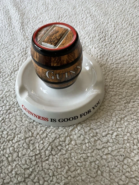 VINTAGE COLLECTIBLE GUINNESS MINTON Ashtray Striker Breweriana 60s 70s ...