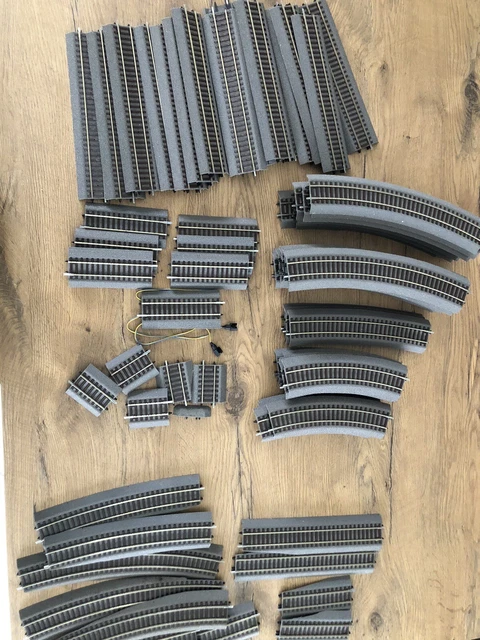 TRAIN HO ROCO Énorme Lot Rails Rocoline Avec Ballast Bon État EUR 100 ...