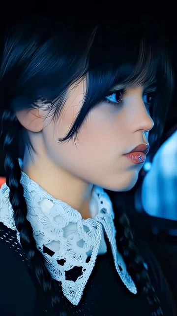 WEDNESDAY ADDAMS JENNA ortega Addams Family/Tim Burton Netflix A4 ...