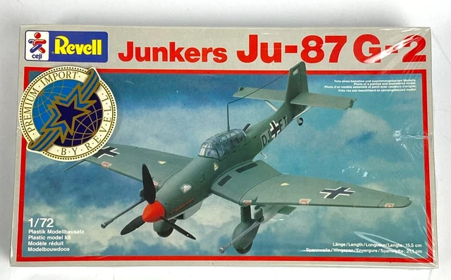 REVELL JUNKERS JU-87 G-2 Model Kit German Dive Bomber 4153 1/72 Scale ...