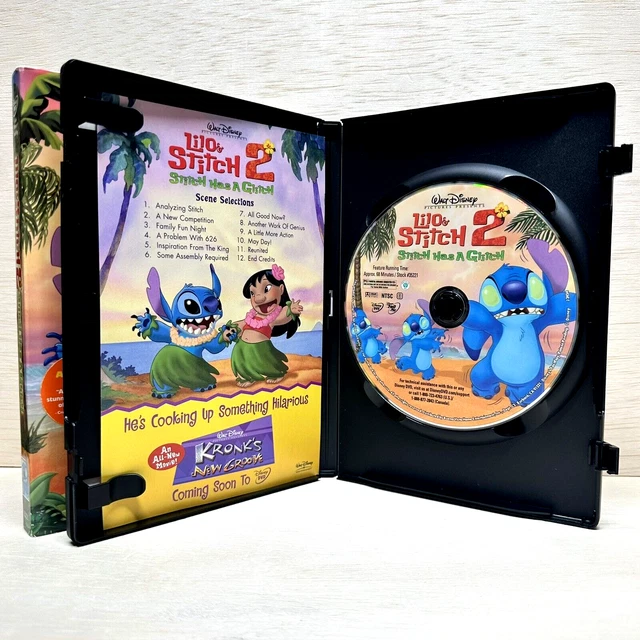 LILO & STITCH 4 DVDs Lot Disney Stitch The Movie / Stitch 2 / Leroy ...