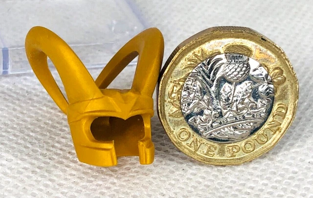 LEGO MAN MINIFIGURE Loki Helmet Thor Marvel Original Action Mini Figure ...