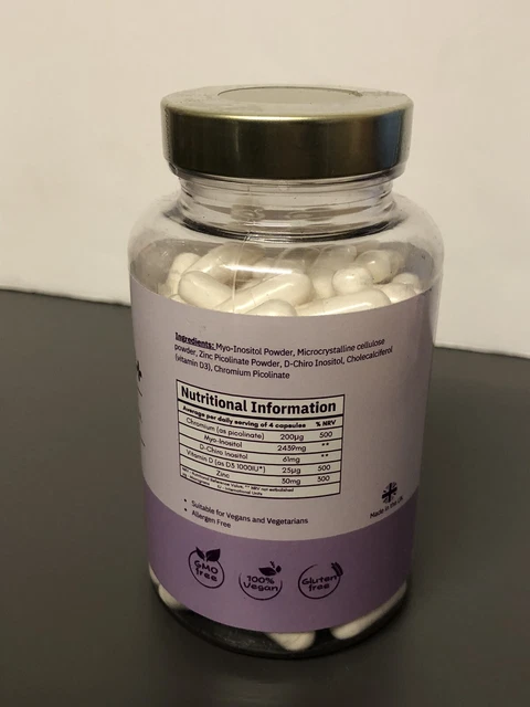 INOSITOL INFUSION PLUS - OUR NEW 40:1 INOSITOL BLEND 120 Capsules. EXP ...