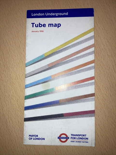 LONDON UNDERGROUND. (. Tube. Map. January. 2016 ) £2.40 - PicClick UK