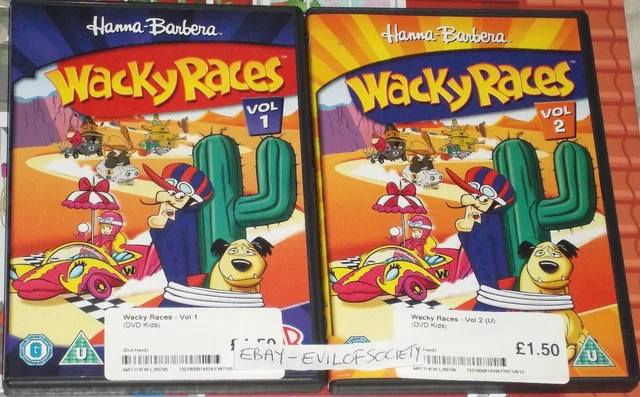 HANNA-BARBERA, WACKY RACES, volume 1 & 2, tv show, cartoon, 2 dvd's ...