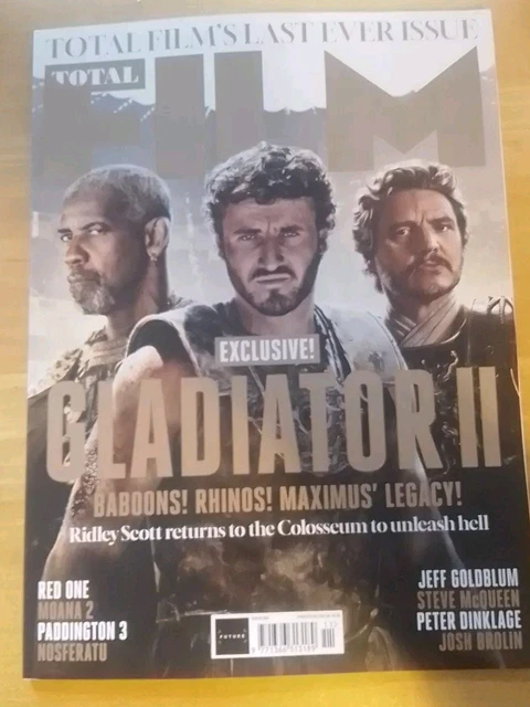 TOTAL FILM MAGAZINE November 2024 Gladiator II, LAST EVER ISSUE £6.49 - PicClick UK