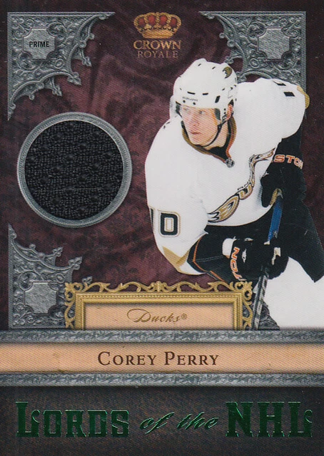 MAILLOT COREY PERRY 2011-12 Crown Royale Lords of the NHL Materials #14 ...