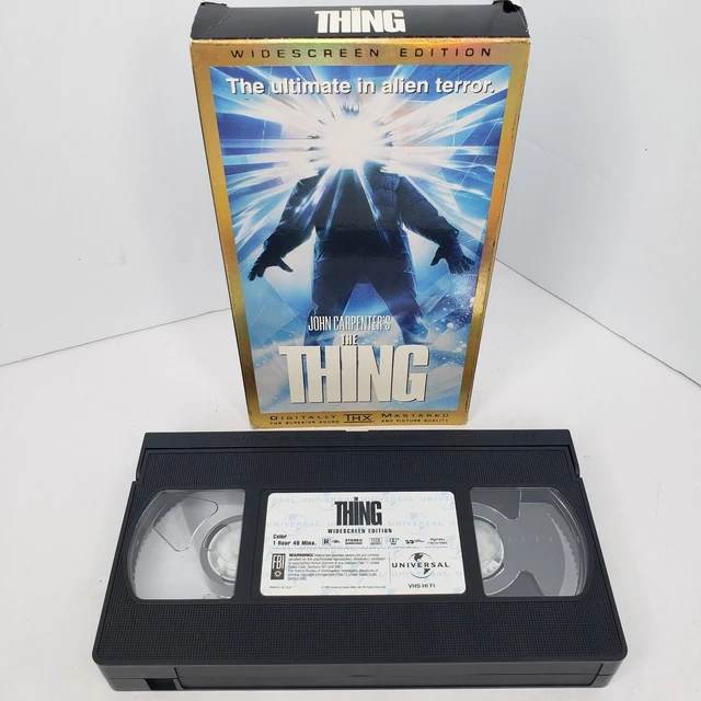 JOHN CARPENTER'S THE Thing Wide Screen (VHS, 1982) 1999 Release Kurt ...