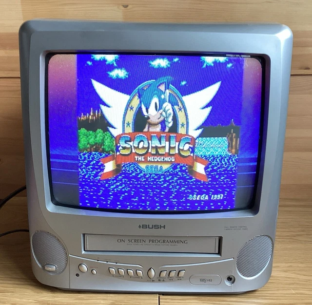 BUSH BTV18SIL/VA 14& Inch CRT TV VCR VHS Video Retro Gaming Television CRT £69.99 - PicClick UK