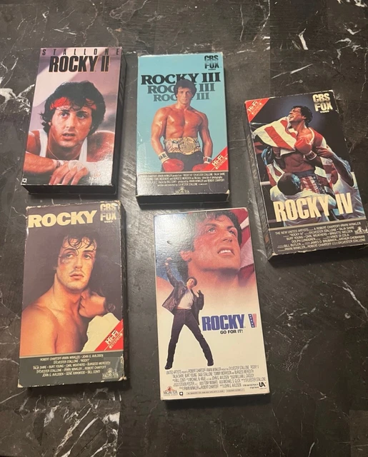 ROCKY SYLVESTER STALLONE MGM Home Video VHS Tape Lot 5 $99.77 - PicClick AU