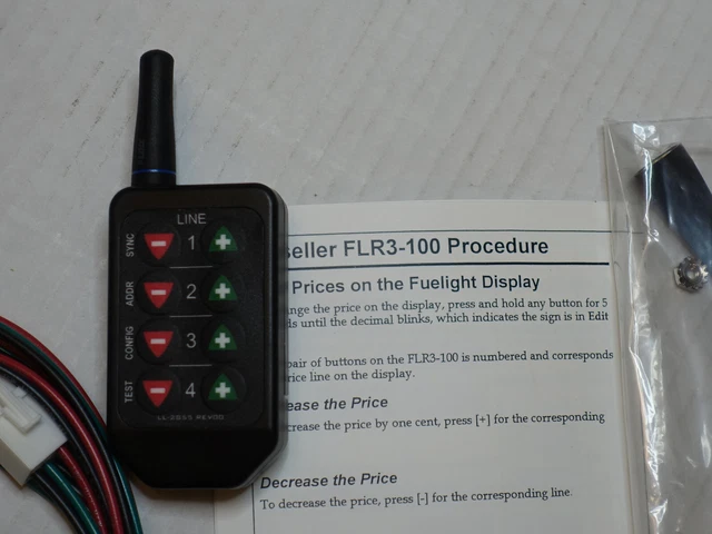 DAKTRONICS GAS SIGN Fuelink Radio FLR3-100 Kit with Handheld Remote and ...