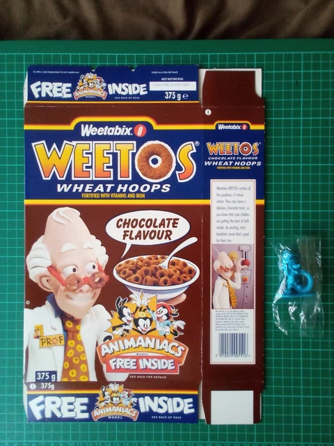 WEETABIX WEETOS - ANIMANIACS WAKKO MODEL Cereal Box 1995 £20.00 ...