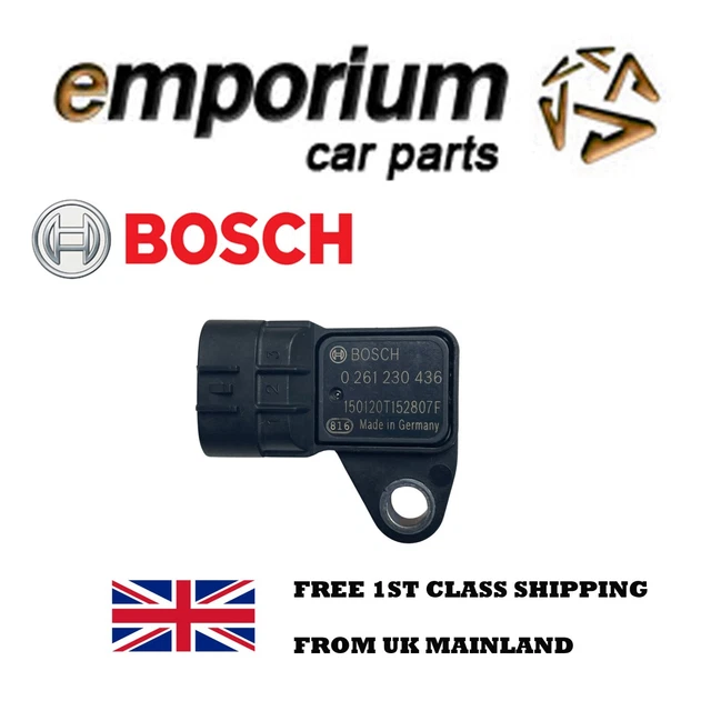 BOSCH MAP INTAKE Manifold Boost Pressure Sensor For Honda Civic IX X 2. ...