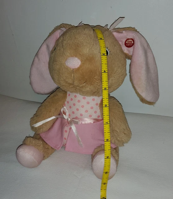 HALLMARK INTERACTIVE STORY Buddy Talking Abigail 10" Bunny Rabbit Plush ...
