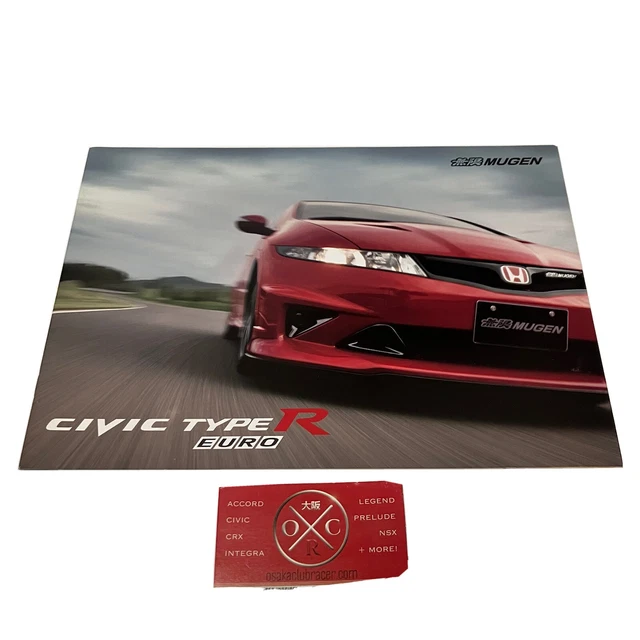 FN2 HONDA CIVIC Type R Euro Mugen Brochure JDM Catalog Rare 07 08 09 10 ...