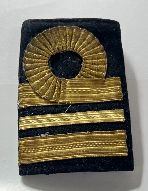 ROYAL NAVY LIEUTENANT Commander Rank Slide Cloth Badge patch £12.00 ...