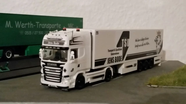 HERPA SCANIA R13 TL V8 TSU Jens Bode Eigenbau Umbau Spedition ...