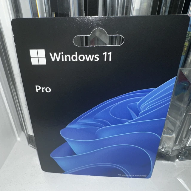 MICROSOFT WINDOWS 11 Pro Professional 64 bit product card new sealed £ ...