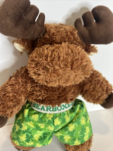 BUILD A BEAR Moose Plush 16” Tall Retired Stuffed Toy , w Bear Boxer ...
