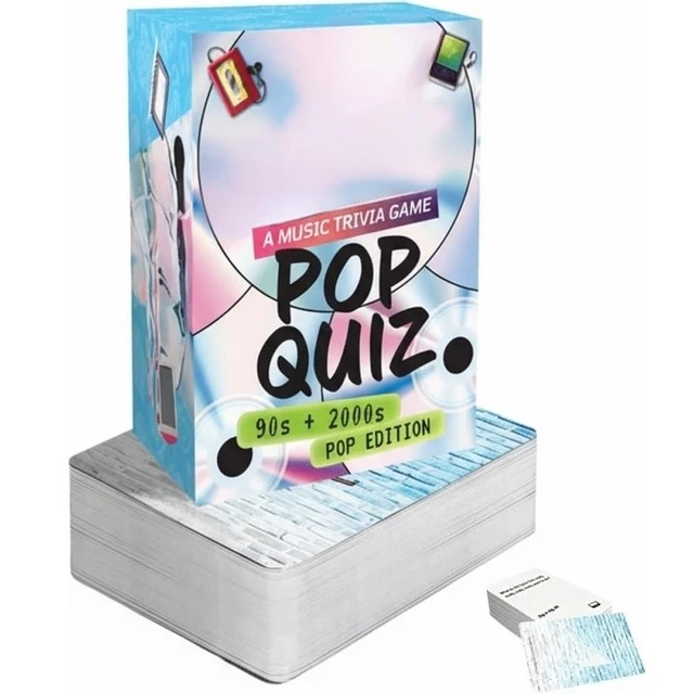 LYRICS POP QUIZ Pop Quiz 90s & 2000s Music Trivia Game Party Family ...