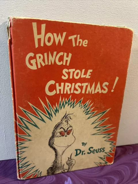1957 How The Grinch Stole Christmas Dr Seuss First Edition Hardcover
