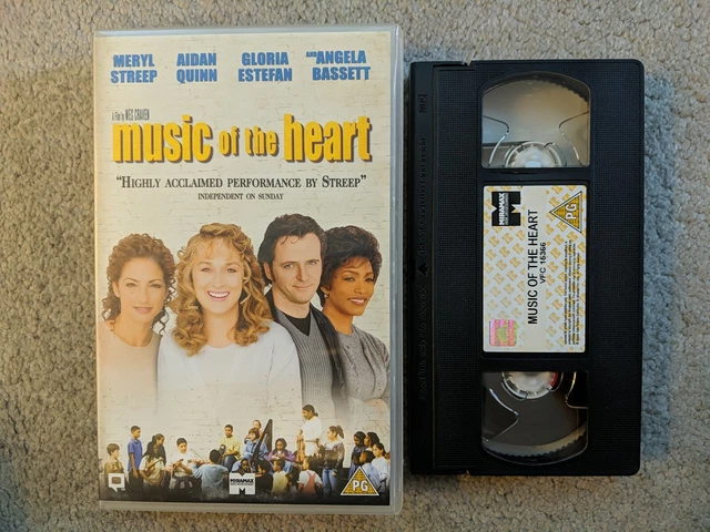 MUSIC OF THE Heart VHS Video Big Box Ex Rental PAL Touchstone Pictures ...