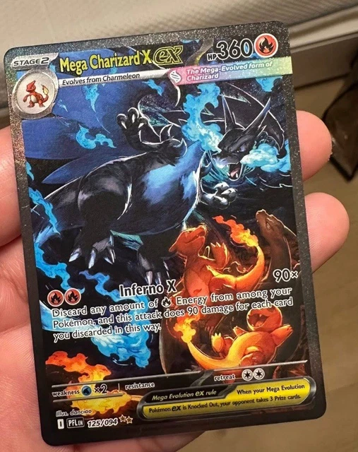 MEGA CHARIZARD X ex 125/094 Me02: Phantasmal Flames Holo £299.04 ...