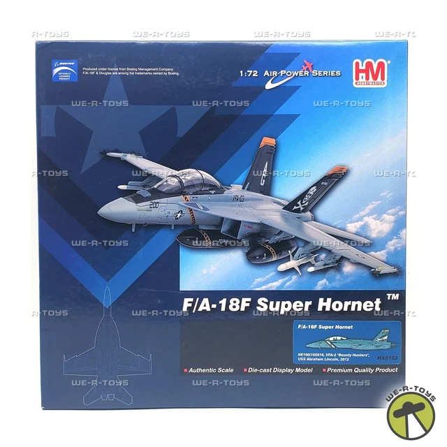 HOBBY MASTER 1:72 Air Power Series F/A-18F Super Hornet 2016 Vehicle ...