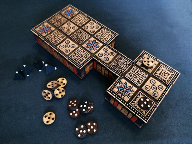 ROYAL TABLE OF Ur - Sumerian Handmade Wooden Board Game £82.27 ...