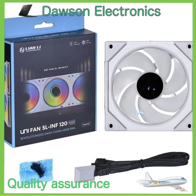 LIAN LI UNI FAN SL-INF Reverse Blade white Single Pack RSLIN120-1W 120 ...