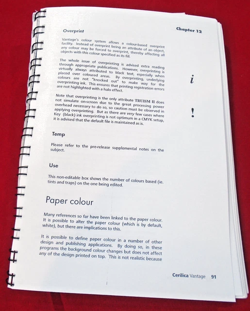 MANUALE VANTAGE PER Acorn RISC OS Di Cerilica Edizione 2001 EUR 37,68 ...