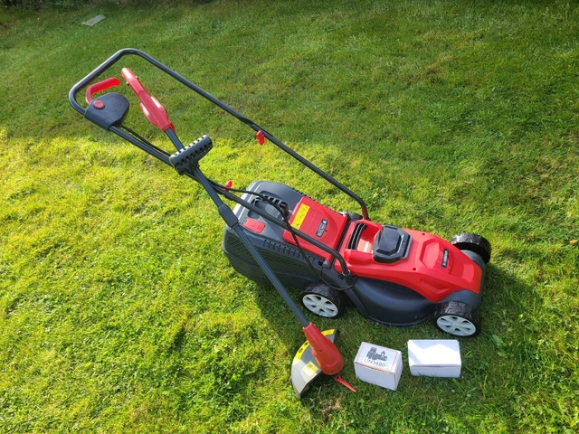 CORDLESS LAWNMOWER AND Strimmer Bundle Sovereign 18V Bundle Battery And ...