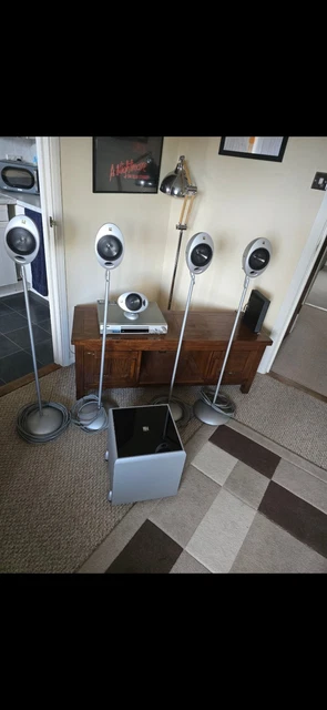 KEF HTS2001 SATELLITE Speakers And Sub With Amp £156.68 - PicClick UK