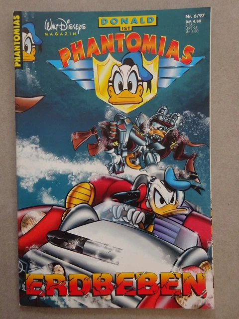 WALT DISNEY - DONALD DUCK ist PHANTOMIAS Nr. 6 / 1997 ERDBEBEN EUR 7,00 ...