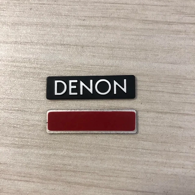DENON ALUMINUM CAR Badge Auto Decal Detail Emblem Logo Sticker M119-1 ...